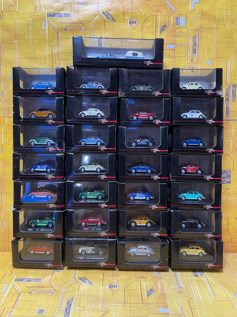 High Speed Diecast Cars - 1:87 Set of 29 VW Beetle (All Different ...