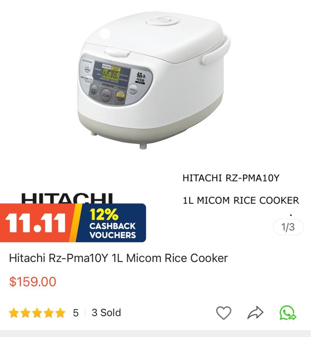 Hitachi rice cooker (Muslim owned), TV & Home Appliances, Kitchen ...