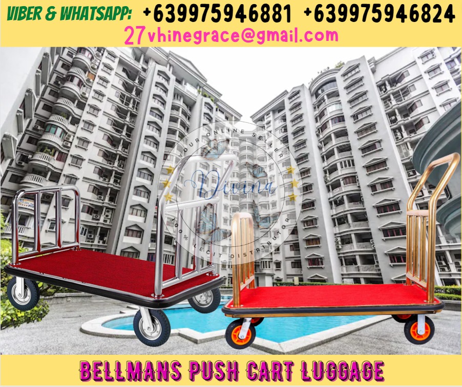 hotel porch luggage cart bellboy push cart, Furniture & Home Living ...
