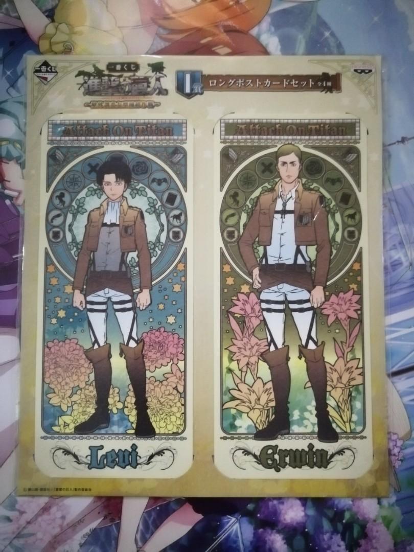 Ichiban Kuji Attack On Titan Prize I (Levi & Erwin), Hobbies & Toys ...