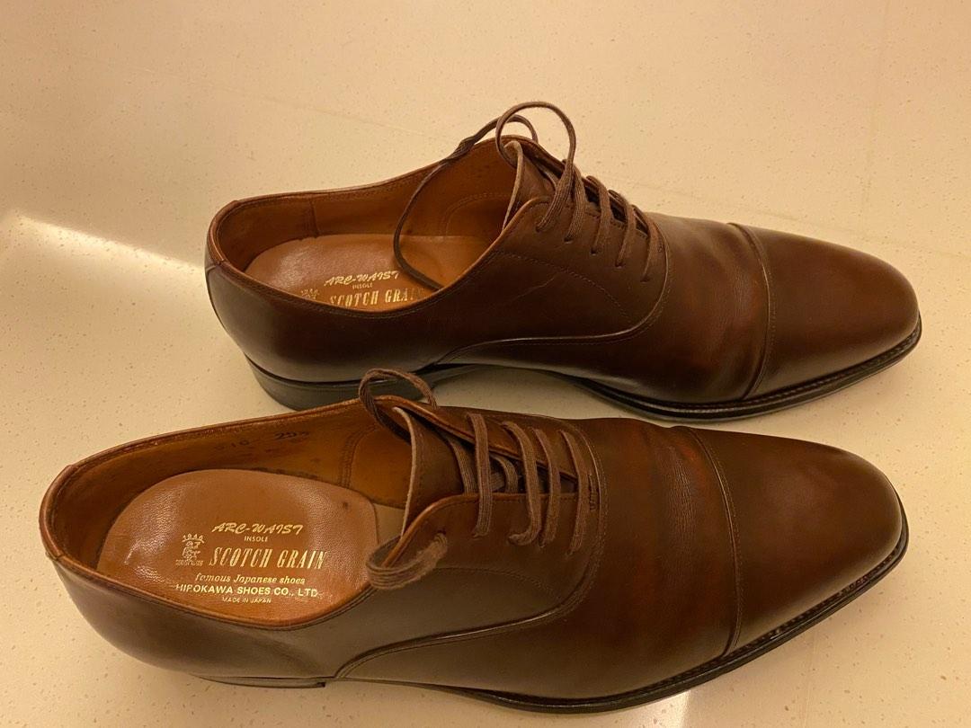 Japan Scotch Grain brown leather shoes, Men's Fashion, Footwear, Dress ...