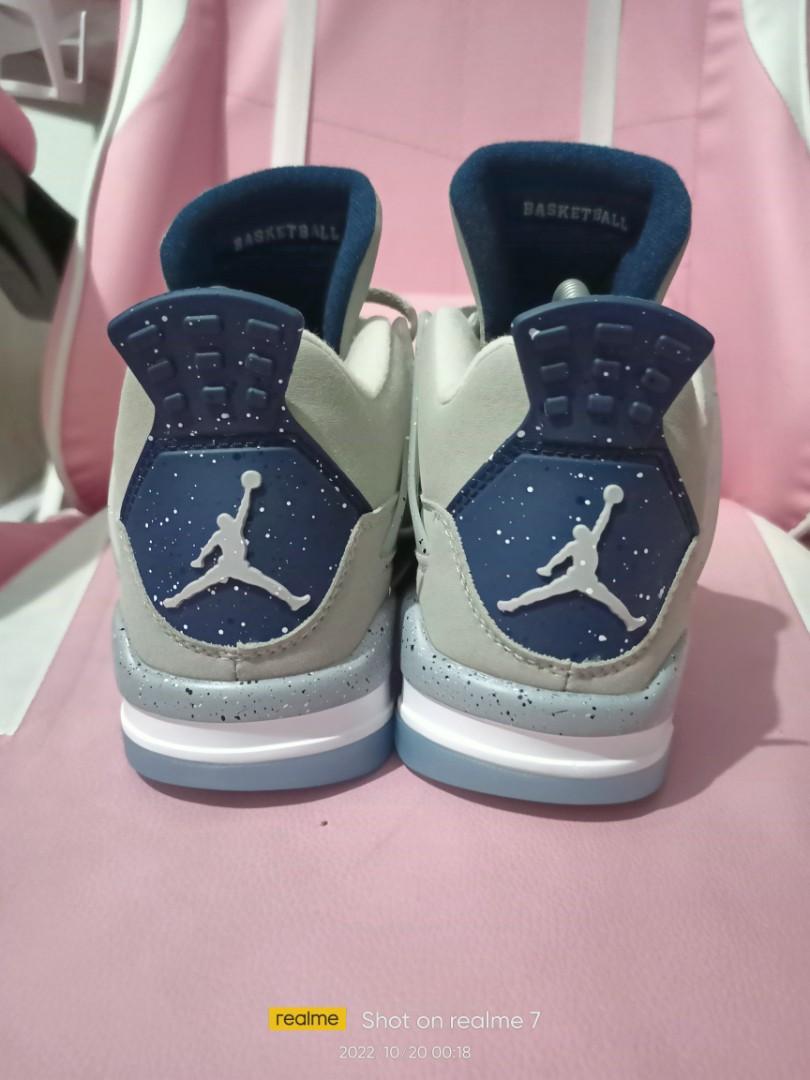 JORDAN RETRO 4 GEORGETOWN PE, Fesyen Pria, Sepatu , Sneakers di Carousell