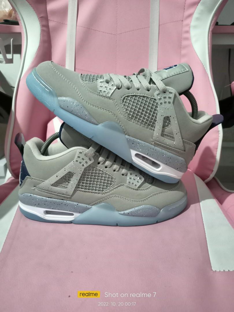 JORDAN RETRO 4 GEORGETOWN PE, Fesyen Pria, Sepatu , Sneakers di Carousell