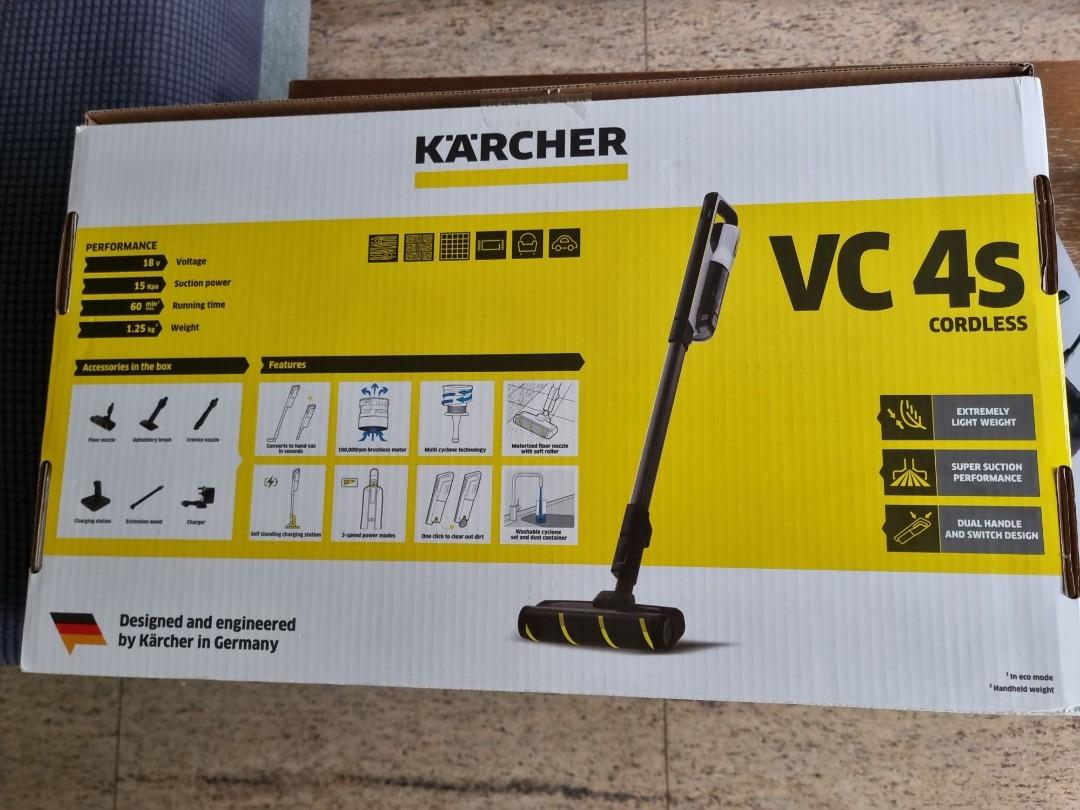 Karcher VC 4s cordless vacuum cleaner, TV & Home Appliances, Vacuum ...