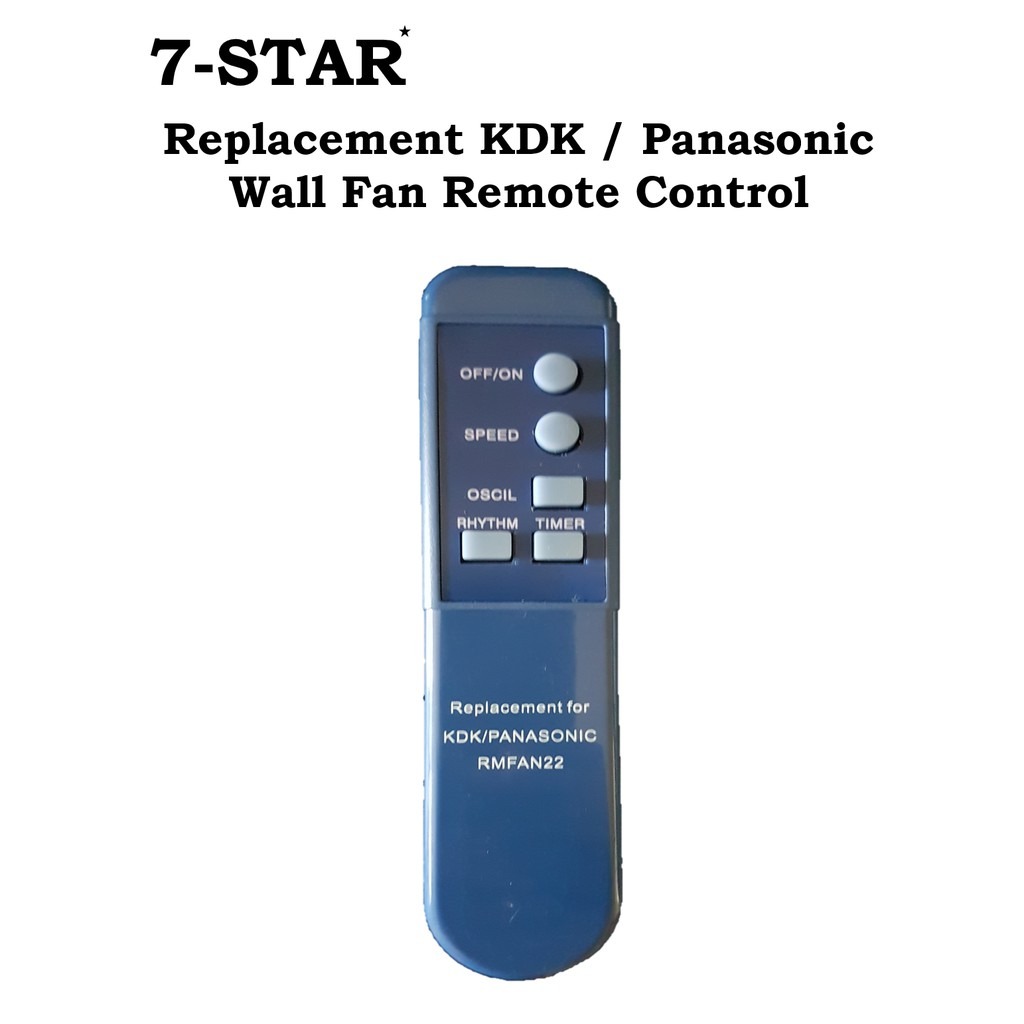 KDK / Panasonic / National Wall & Stand Fan Remote Control MMZ1970 ...