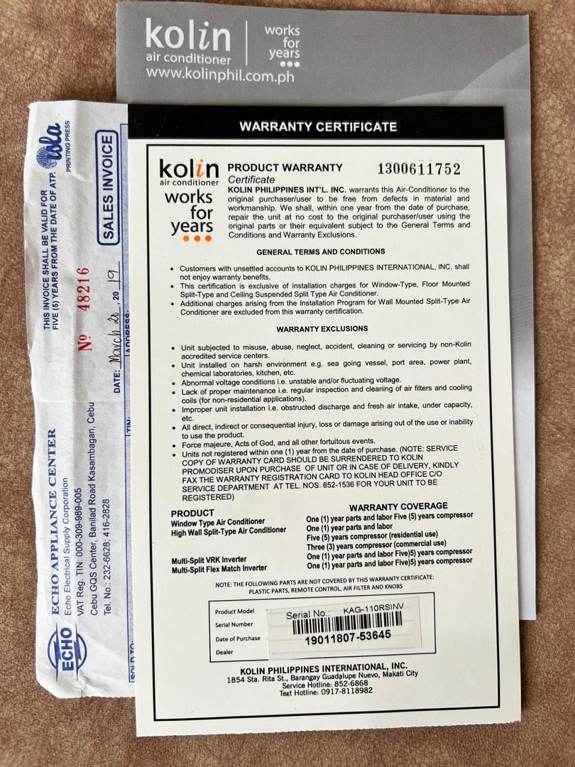 Kolin Window Type 1HP Inverter Air Conditioner, TV & Home Appliances ...