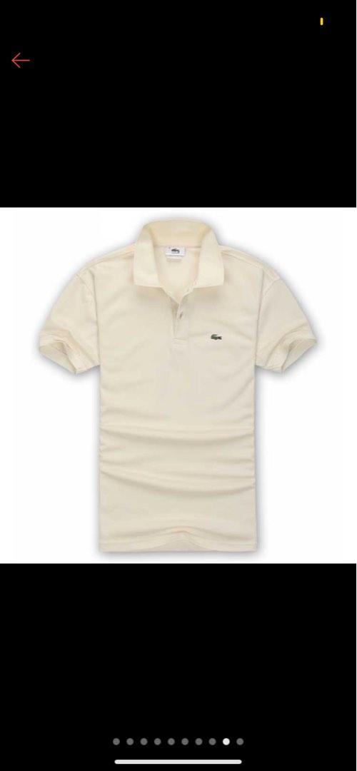 Lacoste Off White Polo Shirt, Men's Fashion, Tops & Sets, Tshirts & Polo Shirts on Carousell