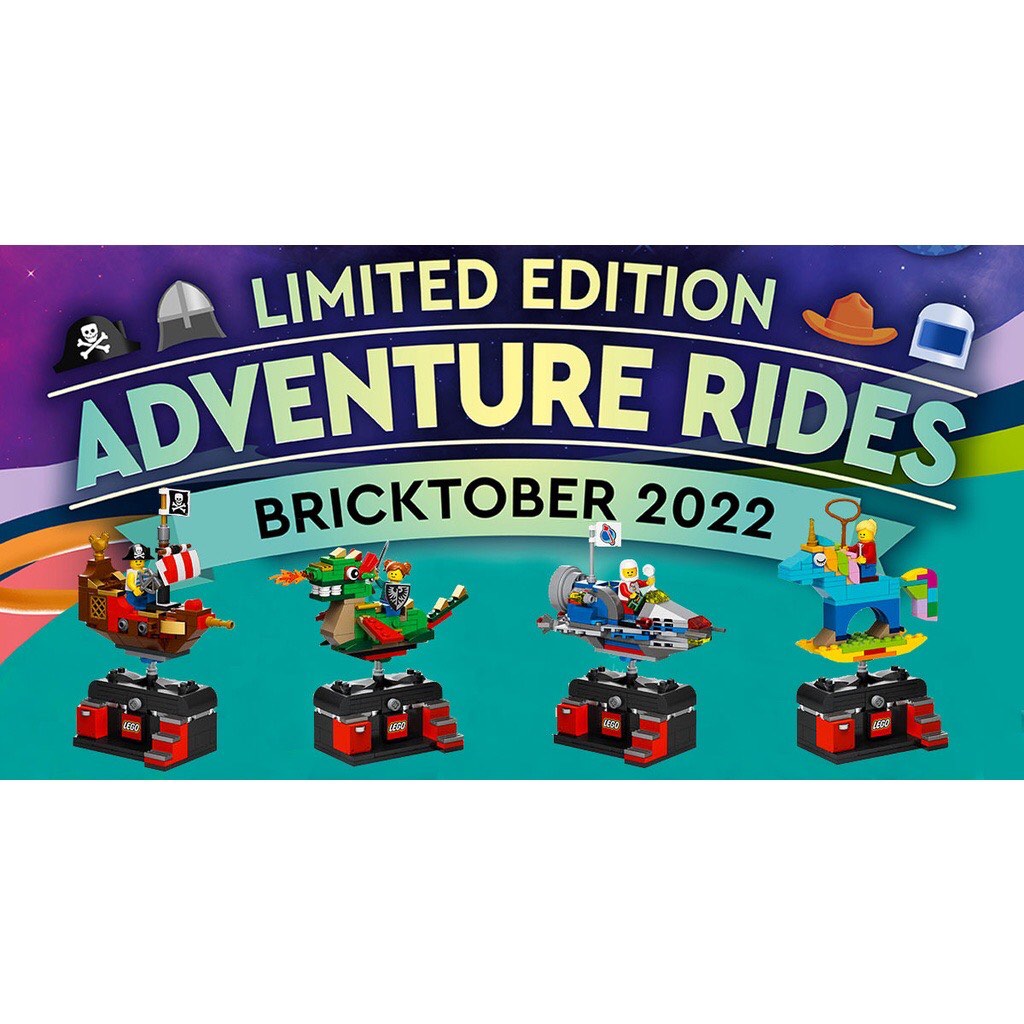 LEGO Bricktober Adventure Ride 2022 (Complete set of 4), Hobbies & Toys ...