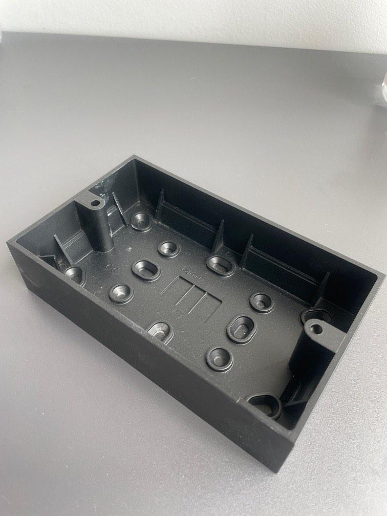 Legrand Matt Black 2 Gang Surface Mounting Box, TV & Home Appliances ...