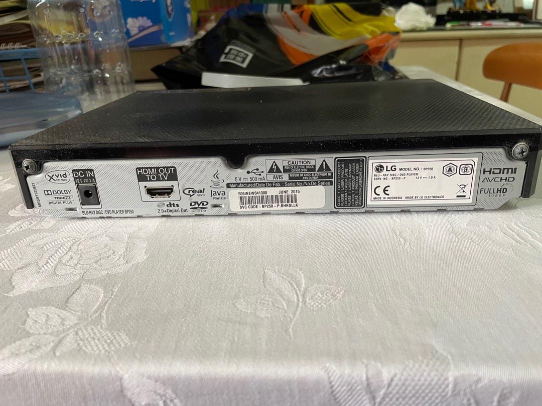 LG BP250 Blu-ray player, 家庭電器, 電視 & 其他娛樂, 藍光及播放器 - Carousell