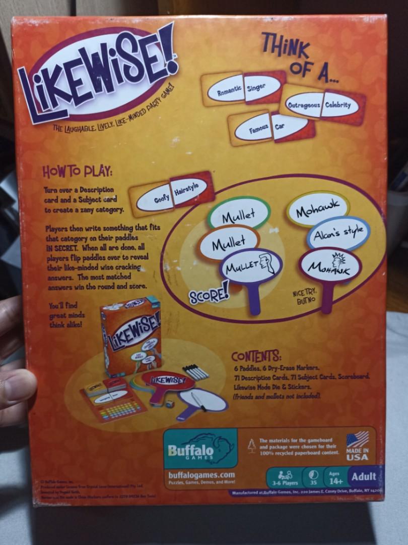 Likewise! Party Game, Hobbies & Toys, Toys & Games on Carousell