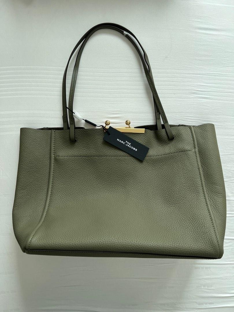 Marc Jacobs The Kiss Lock Tote in Cactus Green, Luxury, Bags & Wallets ...
