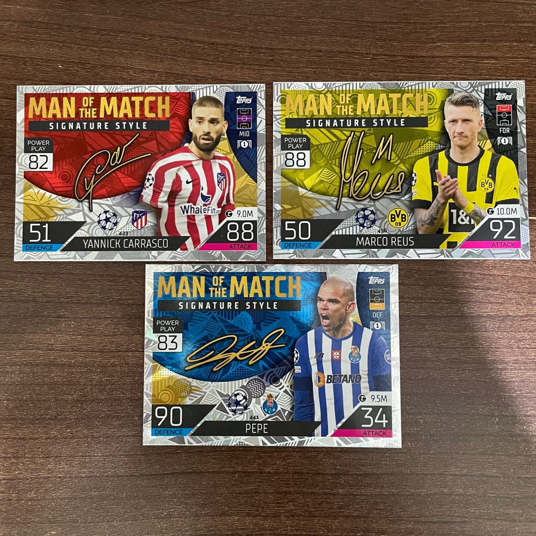 Match Attax 22/23 MOTM Signature Style for Sale or Trade, Hobbies ...