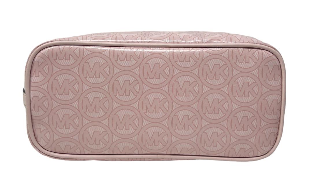 Michael Kors (MK) Jodie Small Jacquard Signature Tote Bag (Powder Blush ...