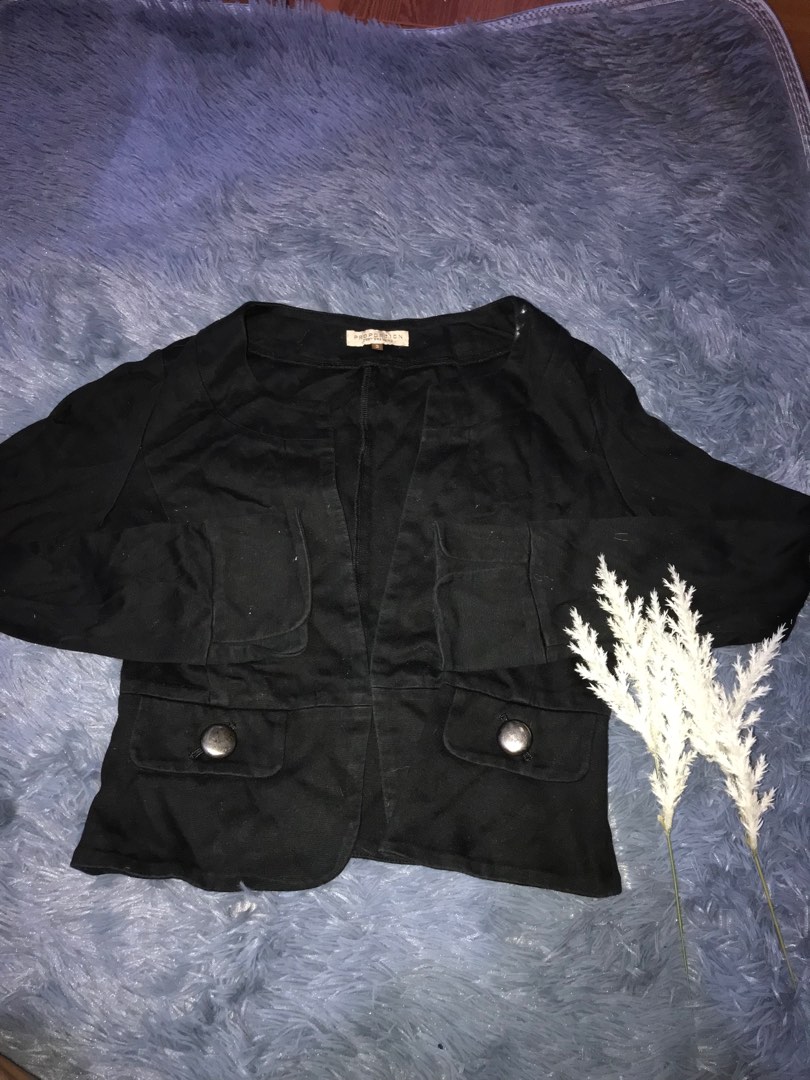 MINI BLACK JACKET, Women's Fashion, Coats, Jackets and Outerwear on ...