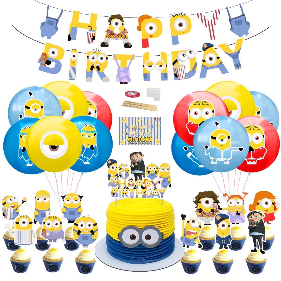 Minion Despicable Me Minions theme Birthday party decoration Banner set ...