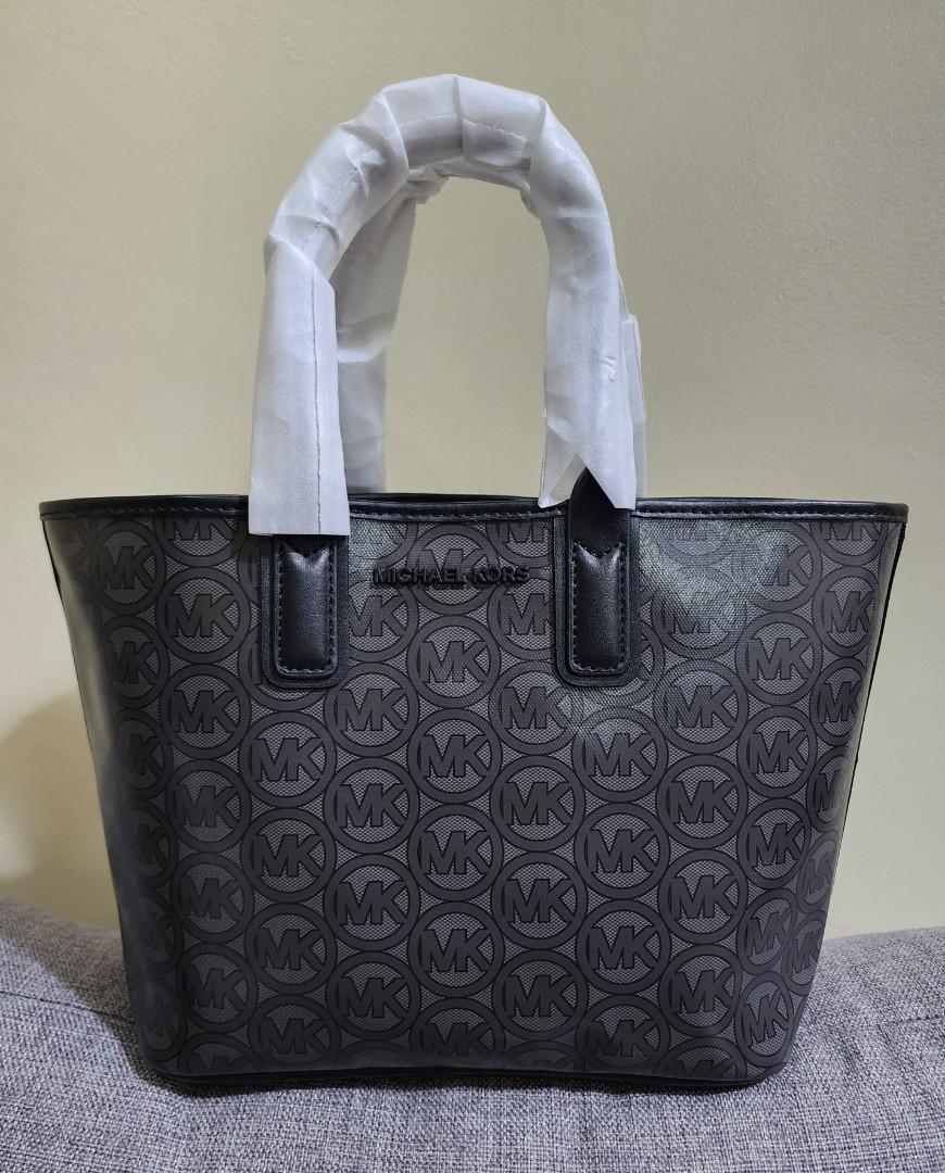 Michael Kors (MK) Jodie Small Jacquard Signature Tote Bag (Powder Blush ...