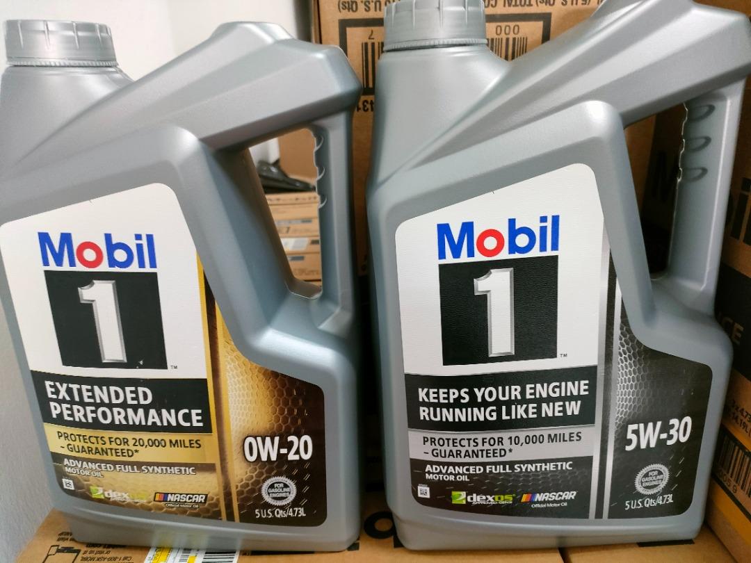 Mobil 0W20 / 5W30 Engine Oil US (5L), Car Accessories, Car Workshops ...