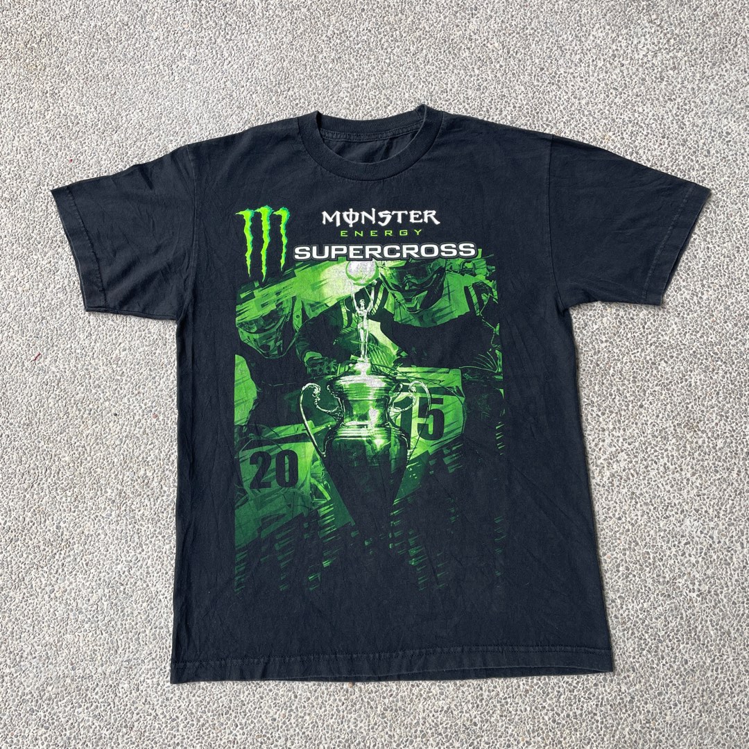 Monster Energy Racing Tee 2015, Men's Fashion, Tops & Sets, Tshirts ...
