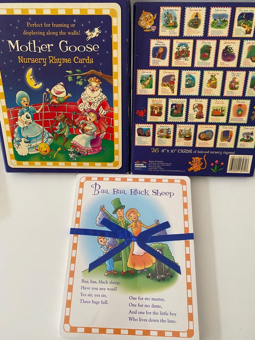 Mother goose nursery rhyme cards, Hobbies & Toys, Books & Magazines ...