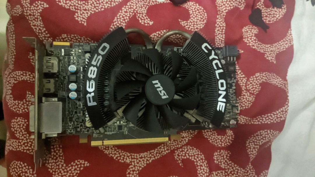 MSI HD6850 CYCLONE (faulty), Computers & Tech, Parts & Accessories, Computer Parts on Carousell