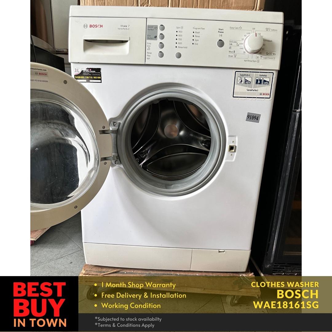 MUST BUY! BOSCH 7KG Front-Loader Washing Machine WAE18161SG (90149), TV ...