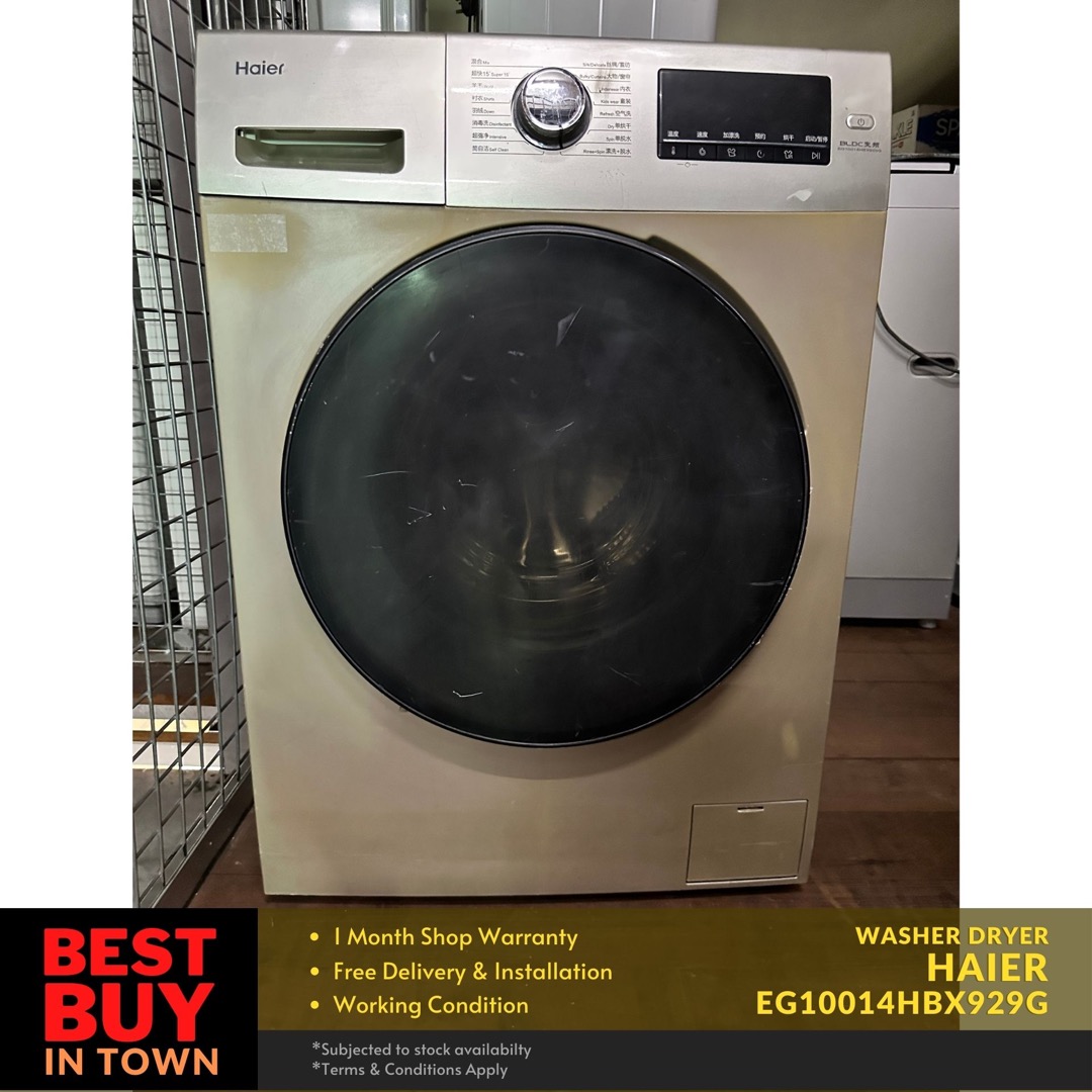 MUST BUY! HAIER 10/7KG 2in1 Washing Machine with Dryer EG10014HBX929G ...