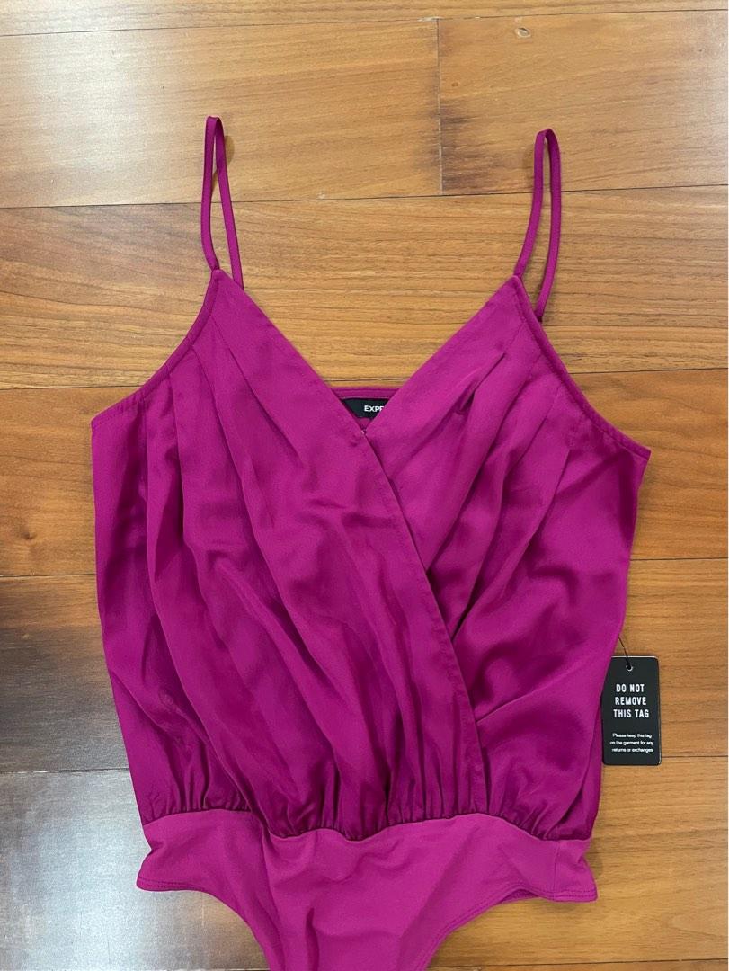 NEW hot pink body suit, Women's Fashion, Tops, Sleeveless on Carousell