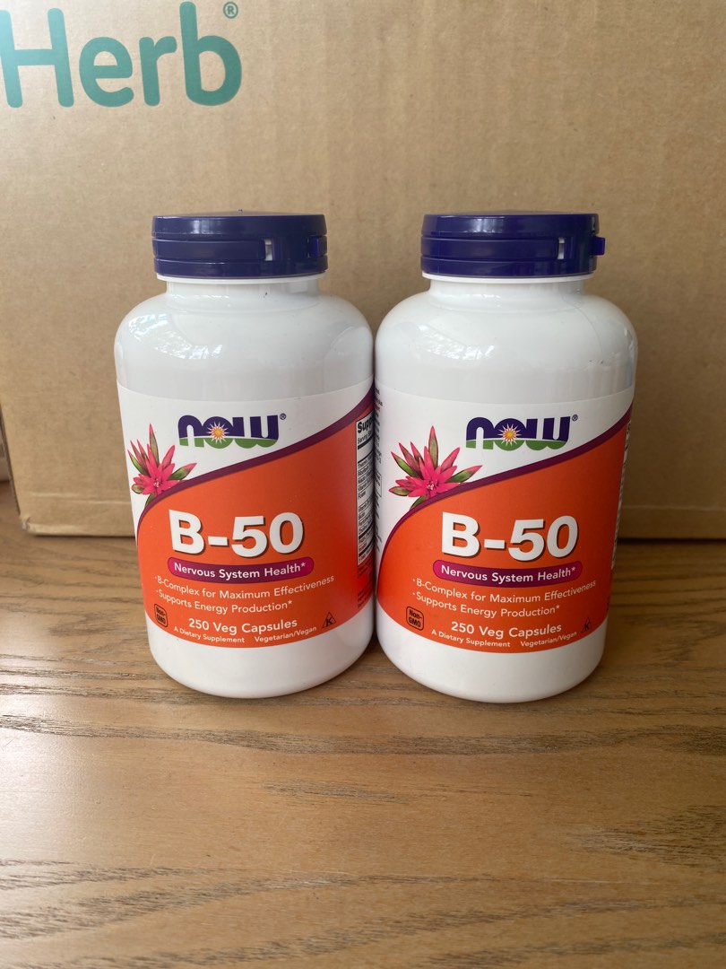 NOW B-50, Health & Nutrition, Health Supplements, Vitamins ...