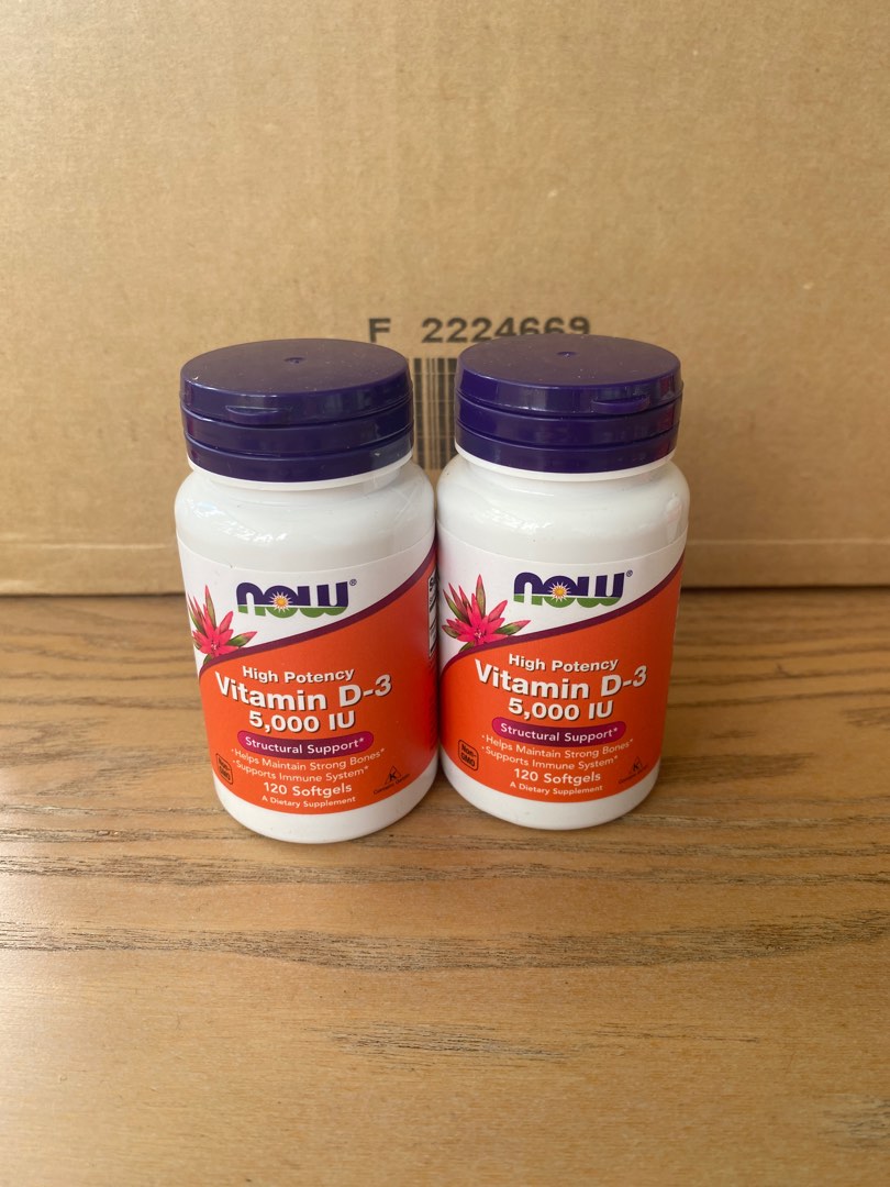 NOW vitamin D-3, Health & Nutrition, Health Supplements, Vitamins ...