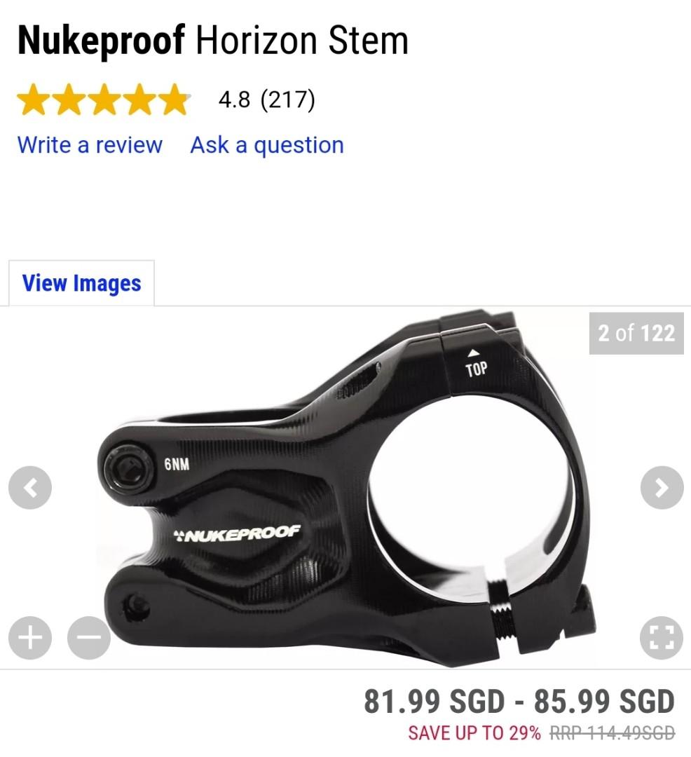 Nukeproof Horizon Stem, Sports Equipment, Bicycles & Parts, Parts ...