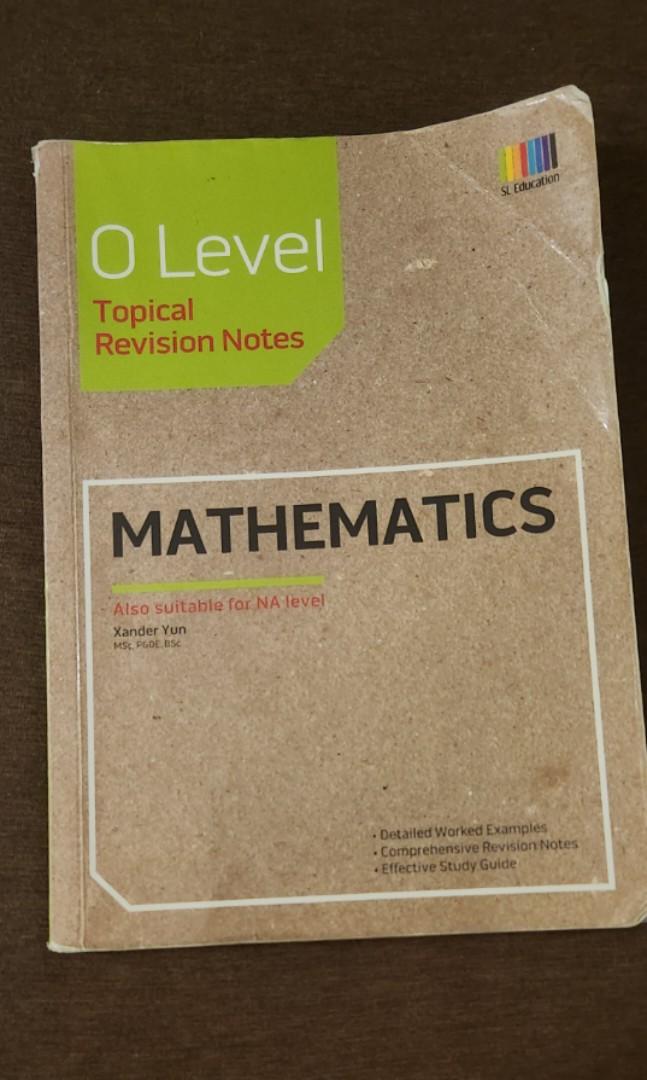 O Level A/E Maths Textbook and Revision book, Hobbies & Toys, Books ...