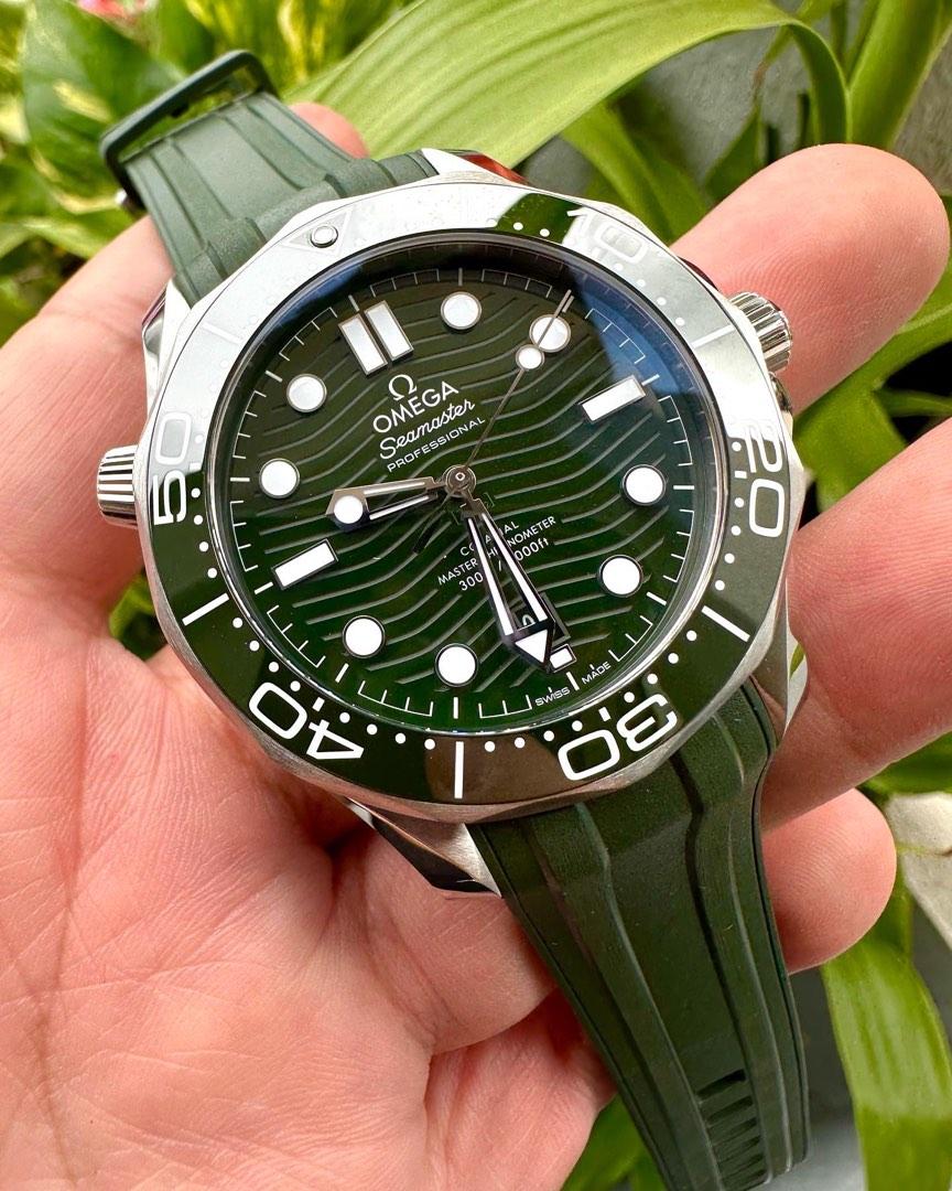 Omega Seamaster Professional 300 Green, Luxury, Watches on Carousell