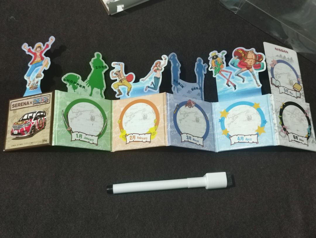 One Piece Ref Magnet with Pen & Notes One Piece x Nissan Serena collab ...
