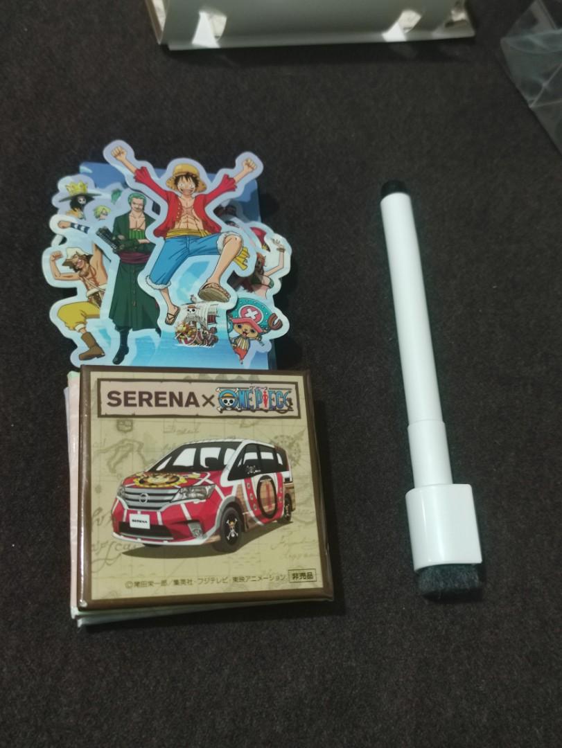One Piece Ref Magnet with Pen & Notes One Piece x Nissan Serena collab ...