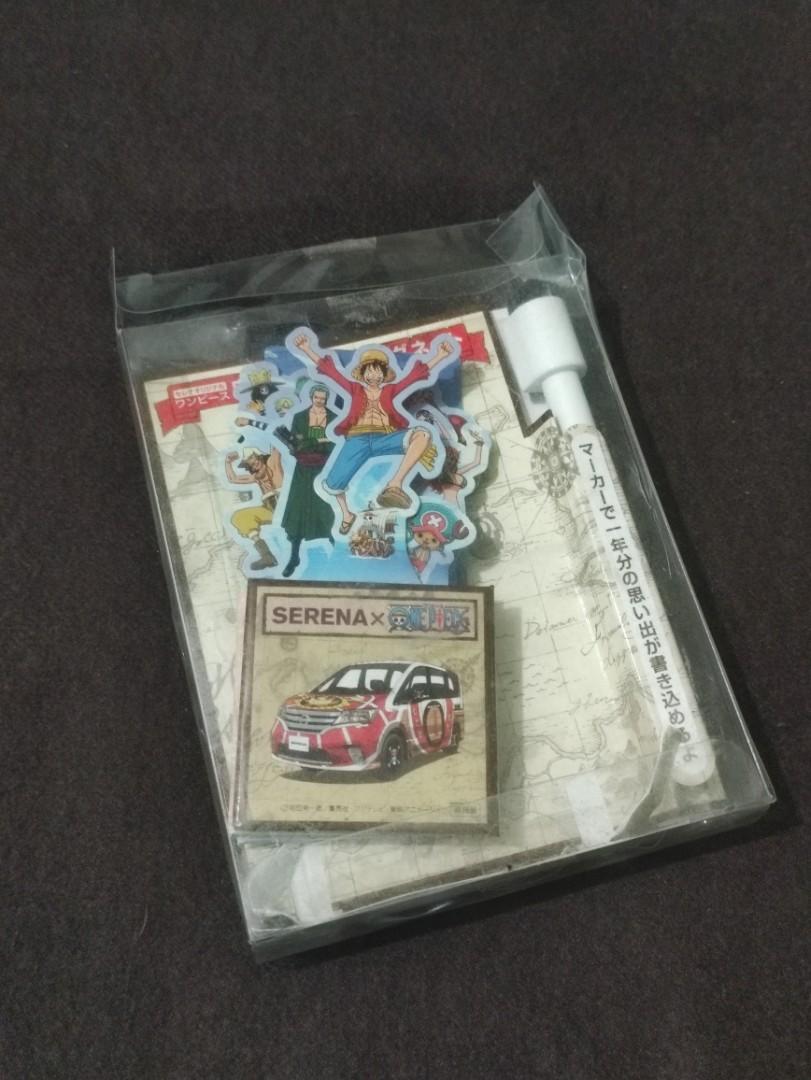 One Piece Ref Magnet with Pen & Notes One Piece x Nissan Serena collab ...