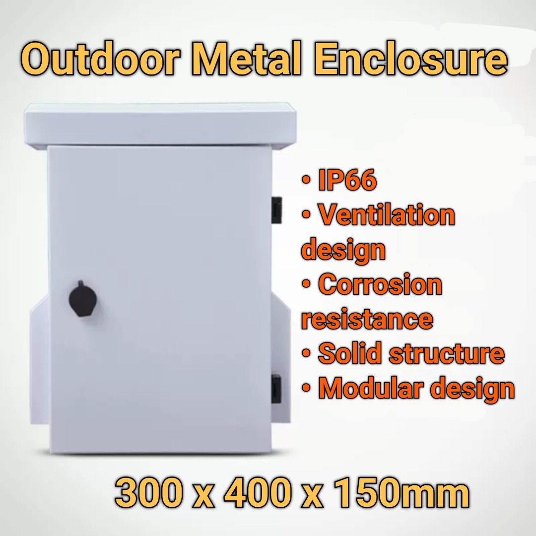 Outdoor Metal Enclosure 300x400x150mm | Metal Casing for Equipment CCTV ...