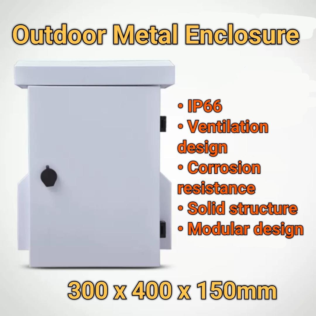 Outdoor Metal Enclosure 300x400x150mm | Metal Casing for Equipment CCTV ...