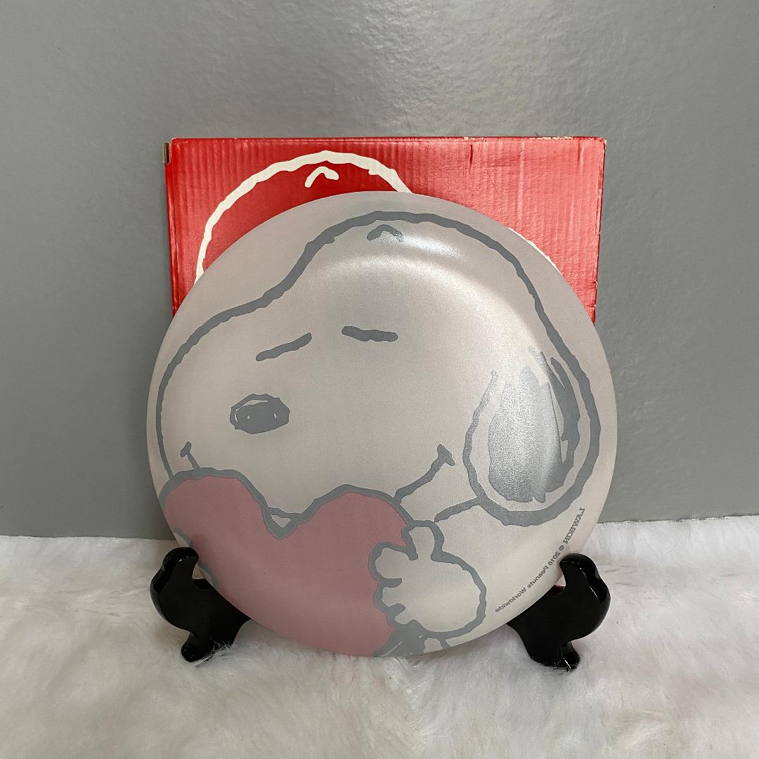 Peanuts World Snoopy White Luncheon Breakfast Plates, Furniture & Home ...