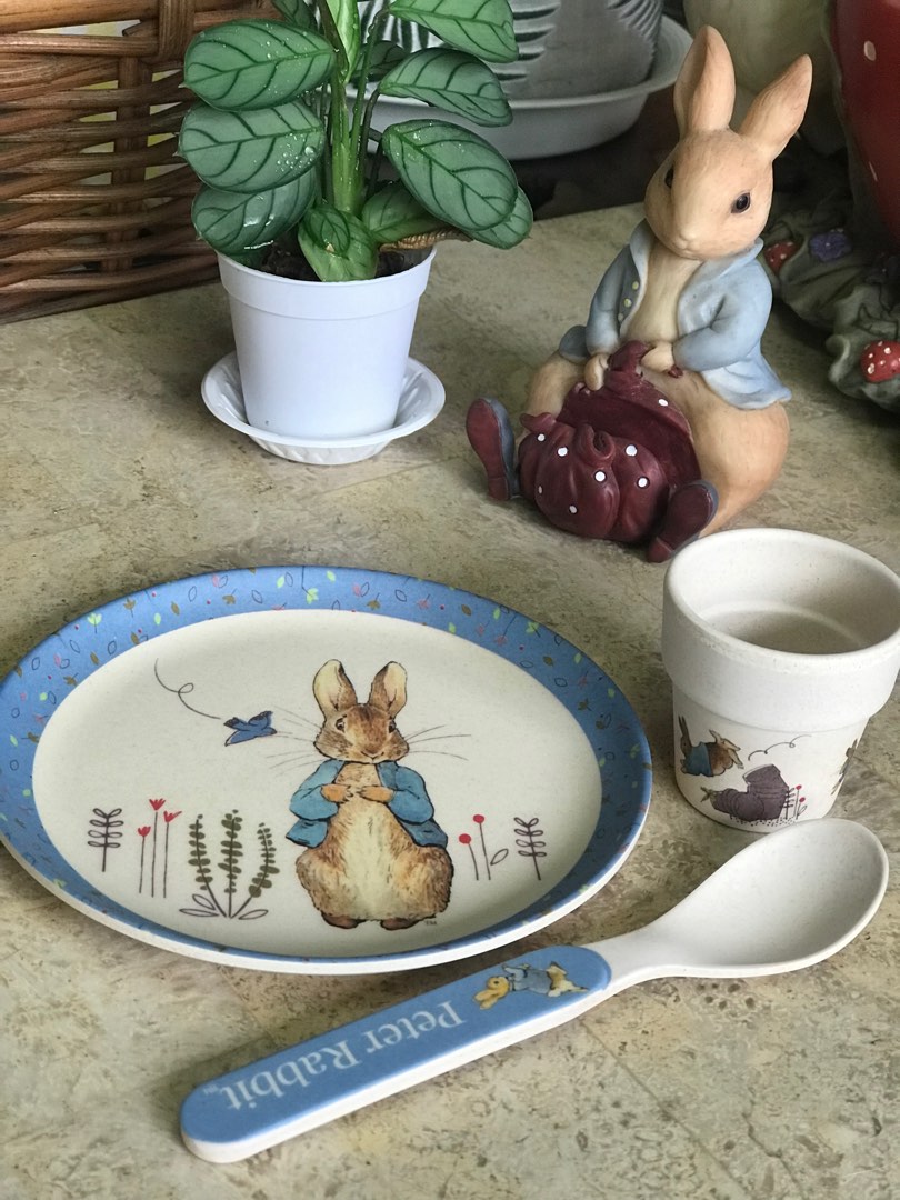 Peter Rabbit Bamboo Egg Cup Dinner Set by Beatrix Potter, Babies & Kids ...