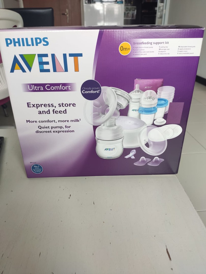 Philips avent breast pump with support kit, Babies & Kids, Nursing ...