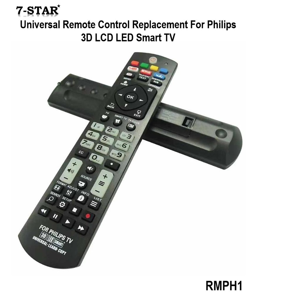 PHILIPS TV Remote Control Universal Plug & Play for all LCD LED REMOTE ...