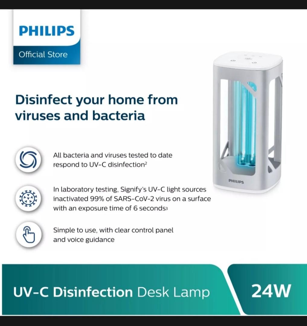 Philips UVC Disinfection Desk Lamp, Beauty & Personal Care, Sanitizers ...