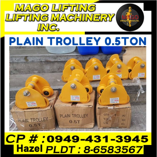 PLAIN TROLLEY 0.5Tons, Commercial & Industrial, Construction Tools ...