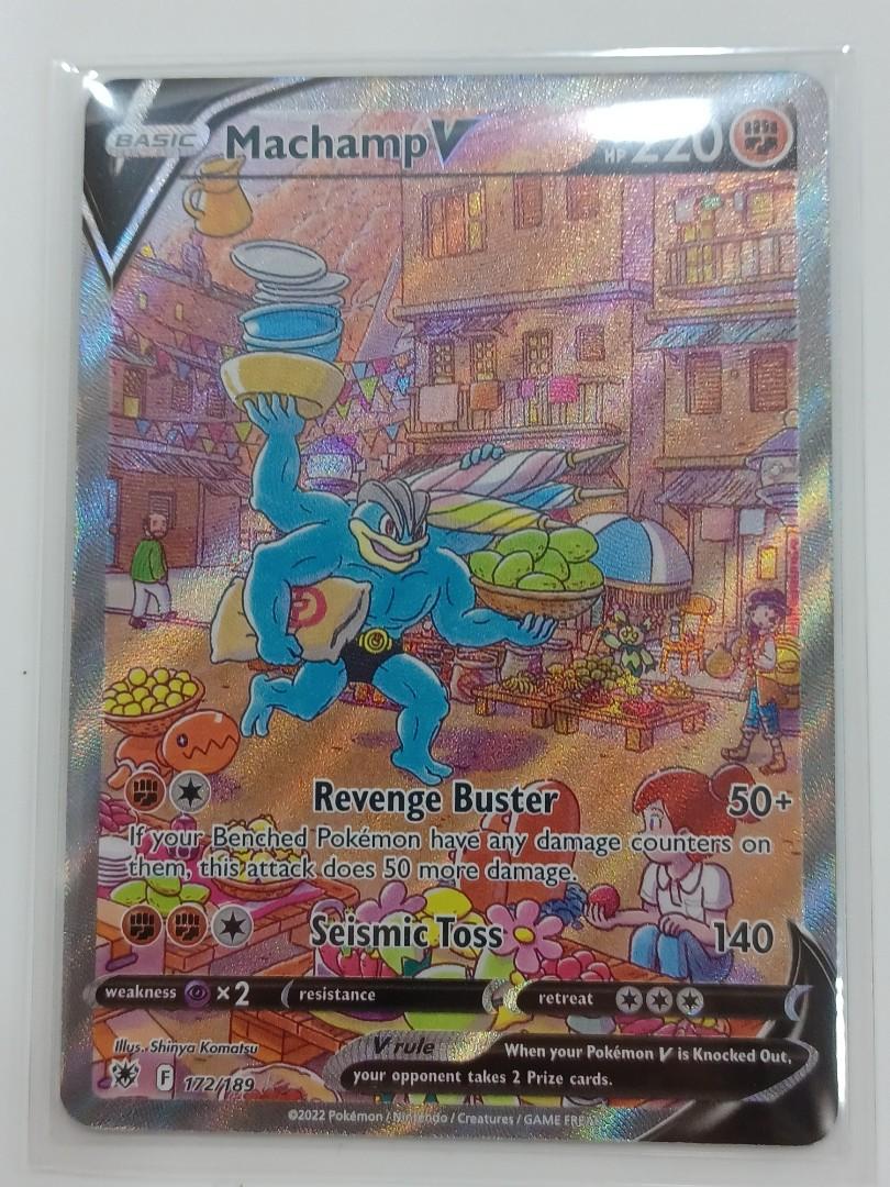 Pokemon TCG Machamp V Alt Art 172/189, Hobbies & Toys, Toys & Games on ...