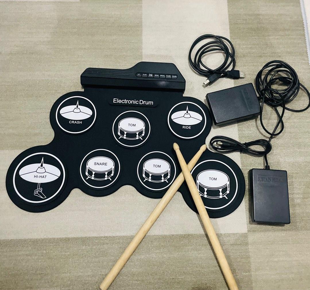 Portable Electric Drum, Hobbies & Toys, Music & Media, Musical ...
