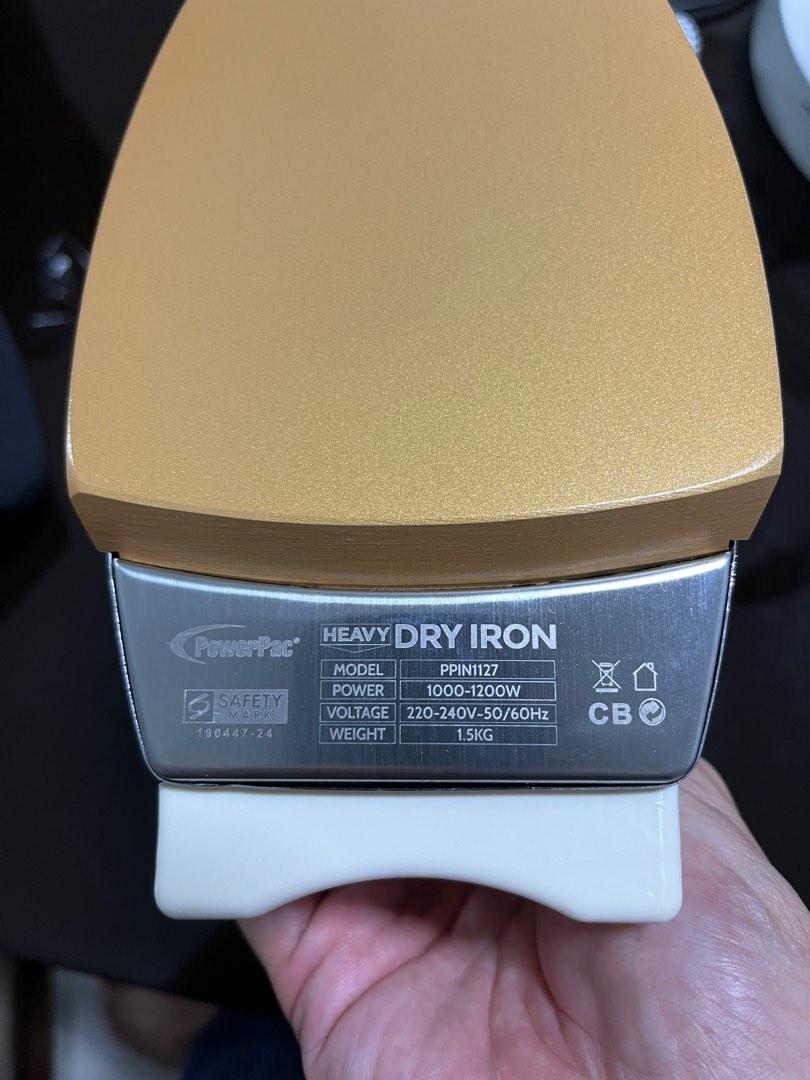 Powerpac heavy duty iron, TV & Home Appliances, Irons & Steamers on ...