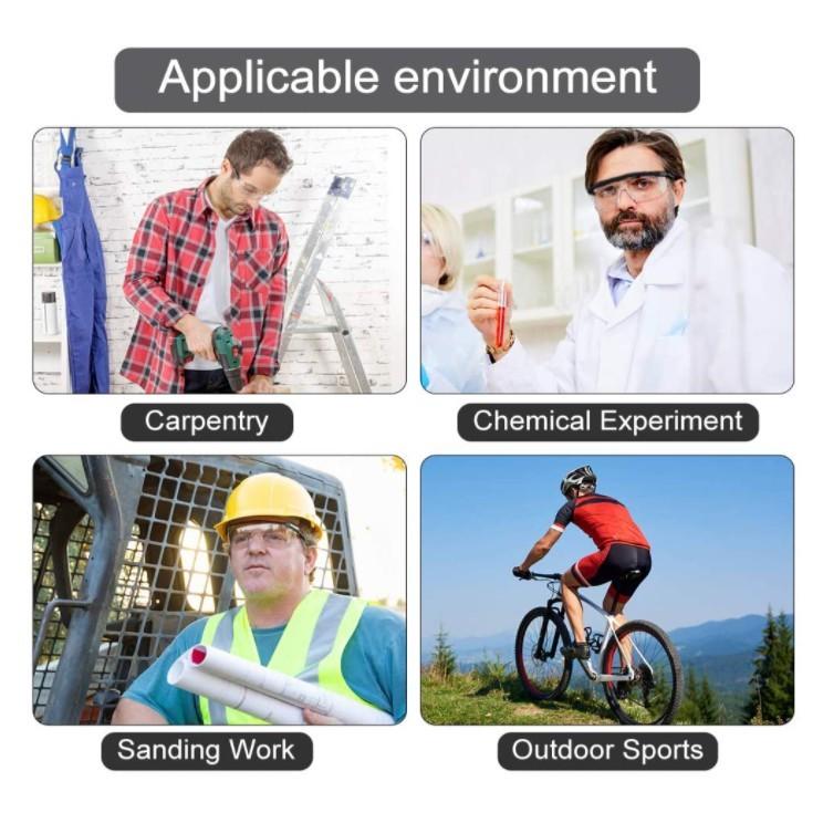 PPE Safety Eye Glasses Construction & Lab Goggles Eye Protective ...