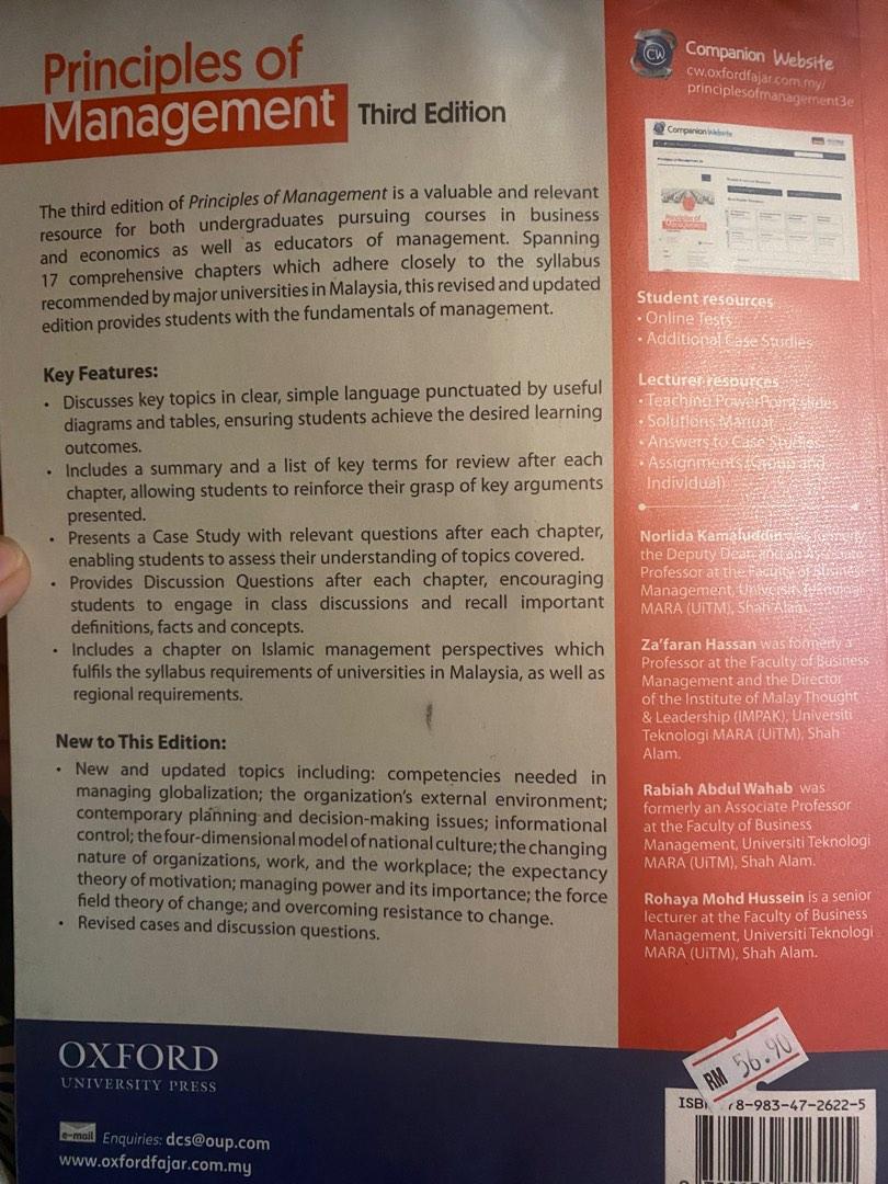 principles of management, Hobbies & Toys, Books & Magazines, Textbooks ...