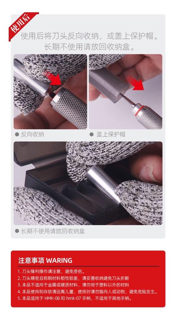 Professional Trilateral Tungsten Steel Scraper - for Gundam & Plastics C Surface Edge Sharpening ...